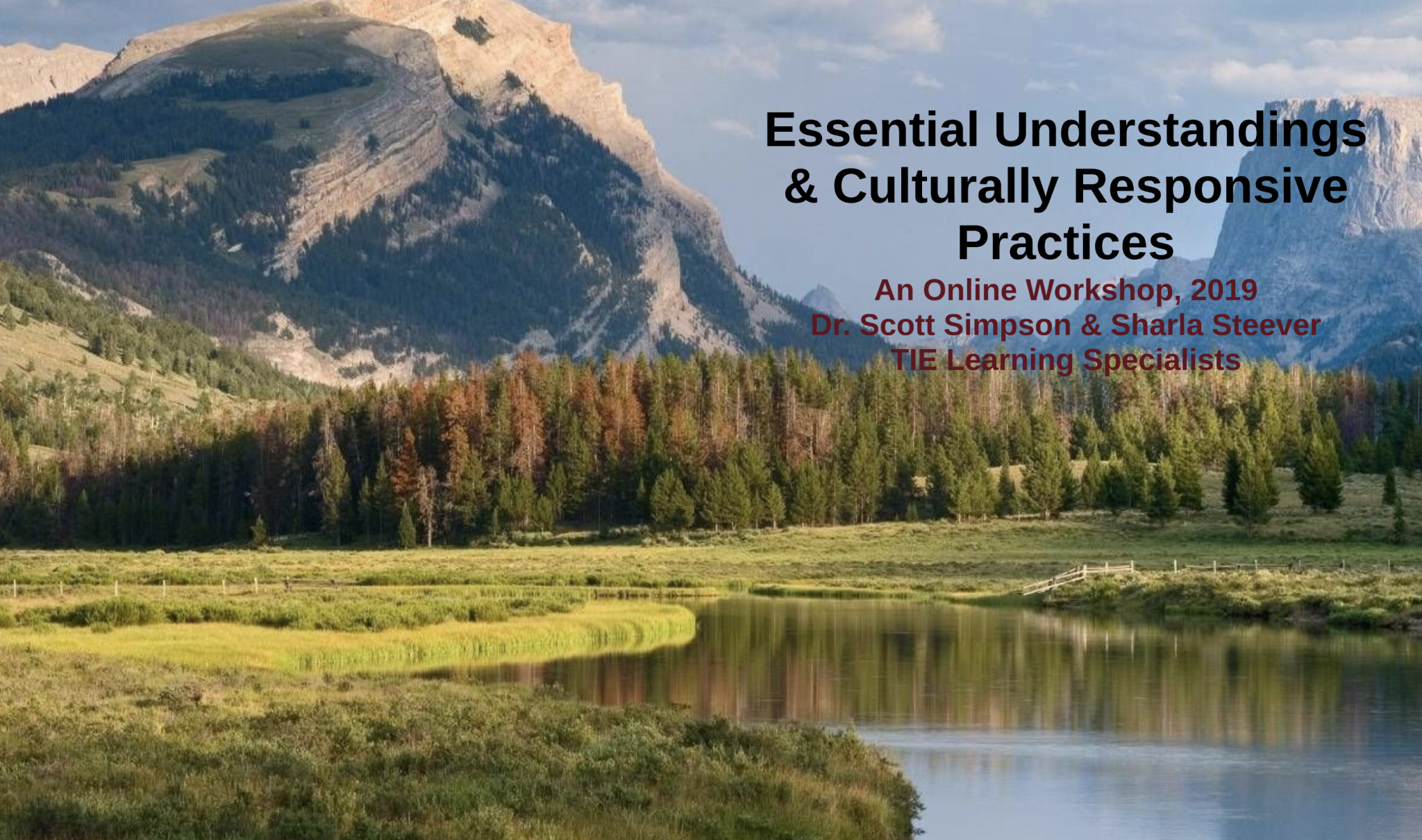 Essential Understandings & Culturally Responsive Practices Online ... Essential Understandings & Culturally Responsive Practices Online ...