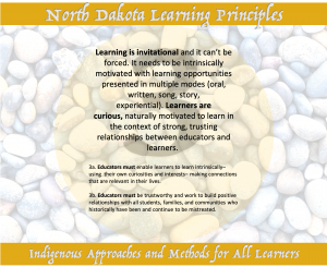 North Dakota Learning Principles - Teachings of Our Elders